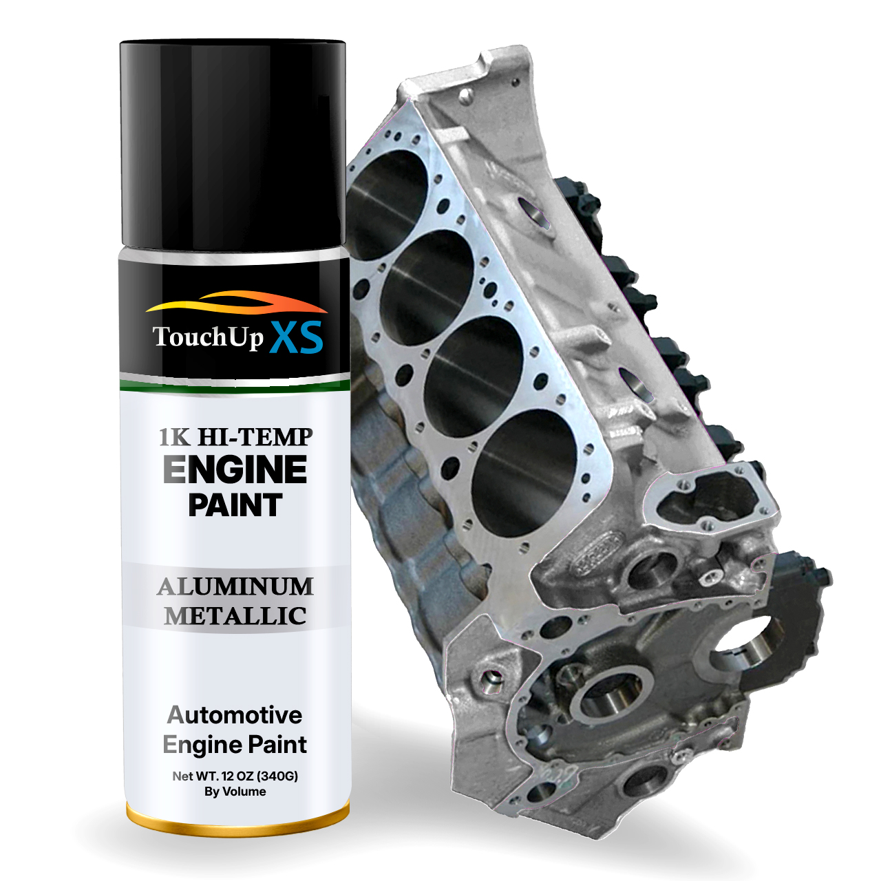 TouchupXS-Engine Paint 1K Aluminum Metallic -Aerosol - TouchupXs