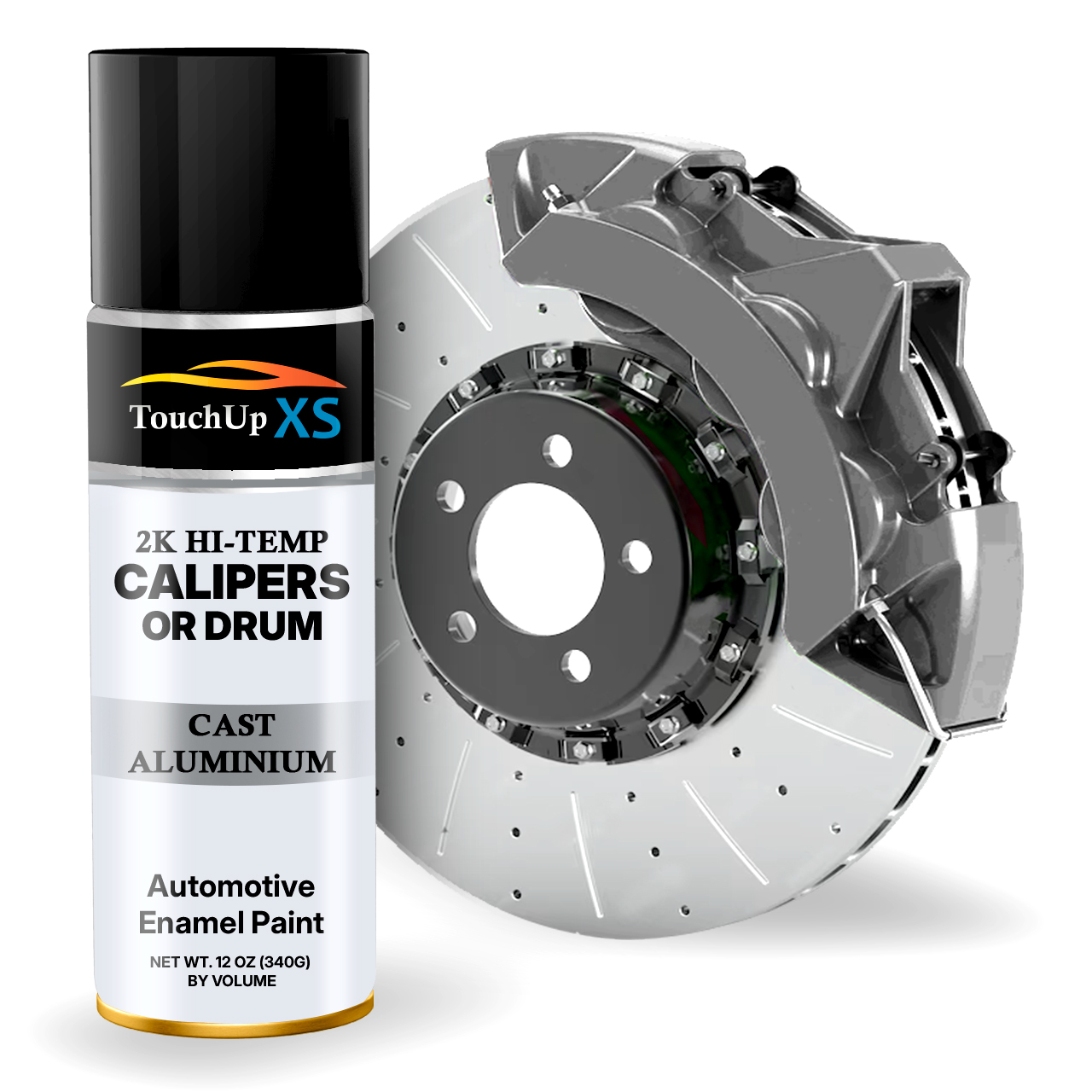 TouchupXS-High Temp Brake Calipers/Drums Enamel Coat 2K Cast Aluminium ...